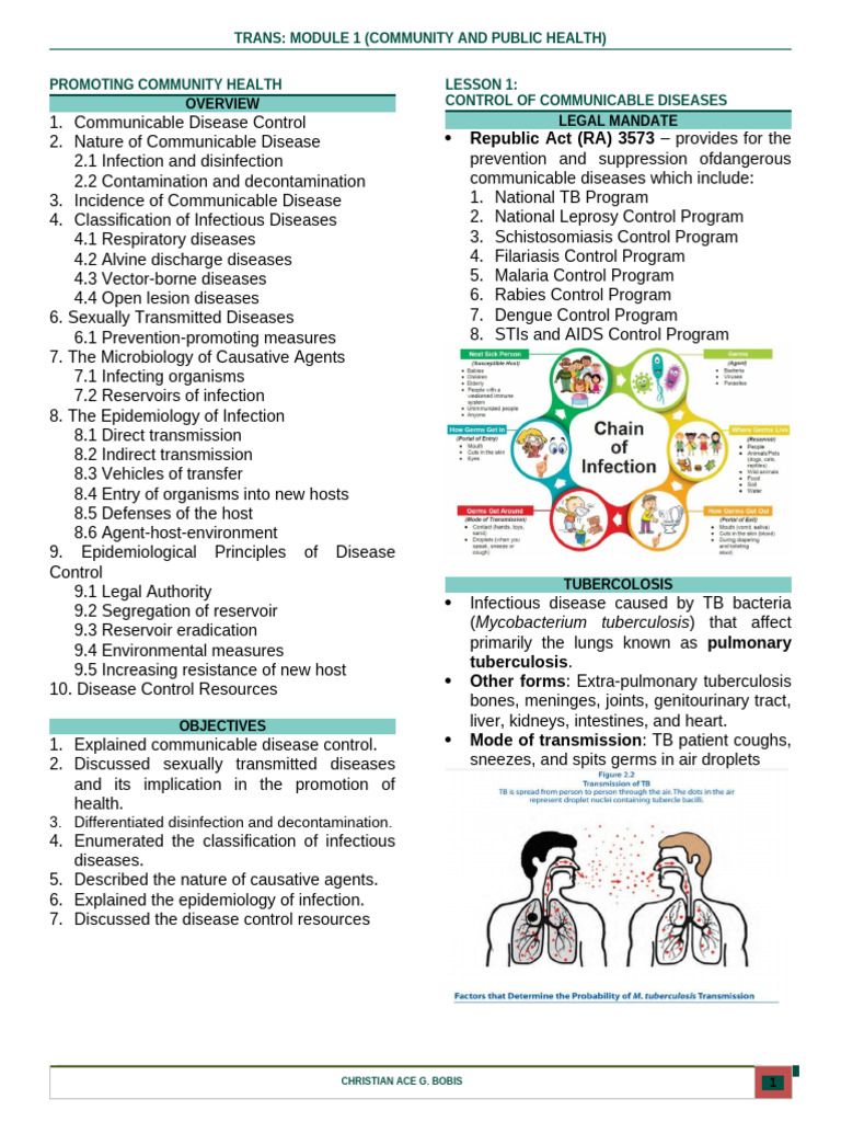 CPH (Finals) | PDF | Infection | Influenza