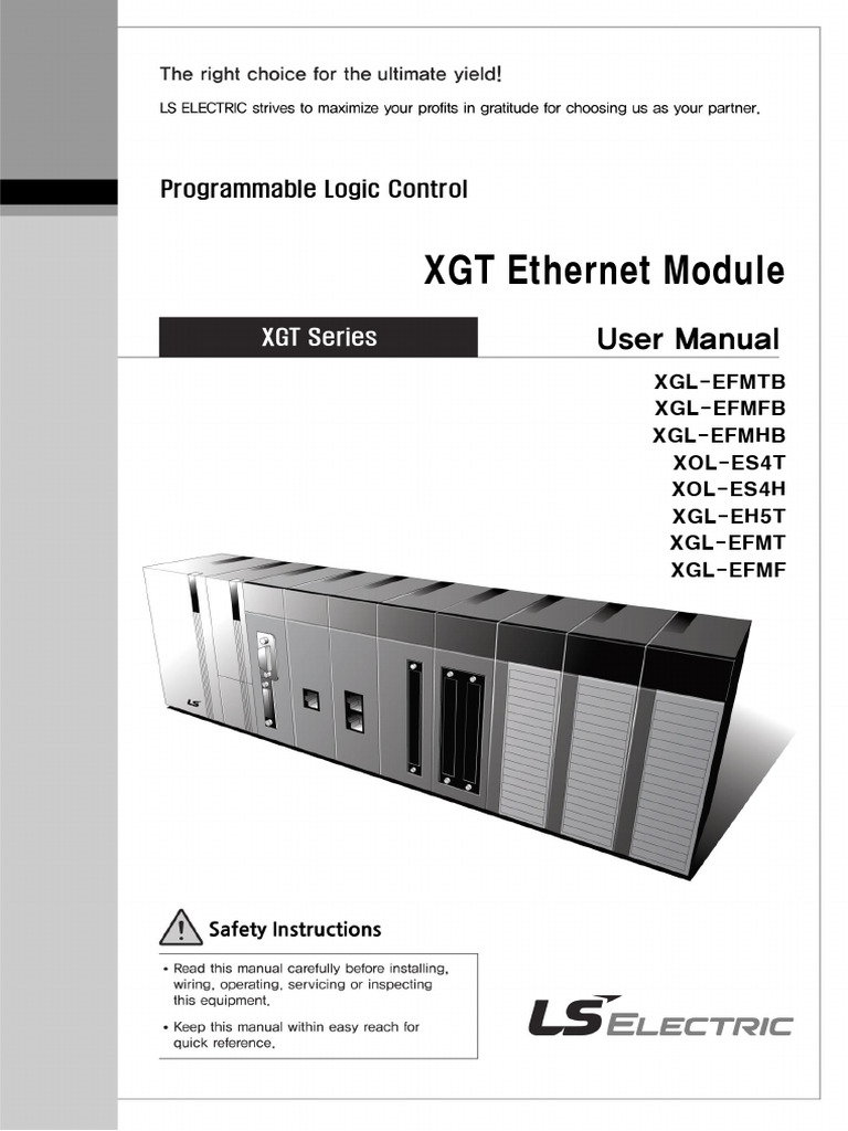 XGL-EFMTB T8 Manual V3.62 202411 EN | PDF | Programmable Logic Controller | Computer Network