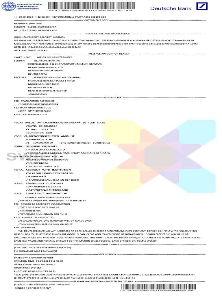 SPARKASSE-BANKK-100M | PDF | Service Industries