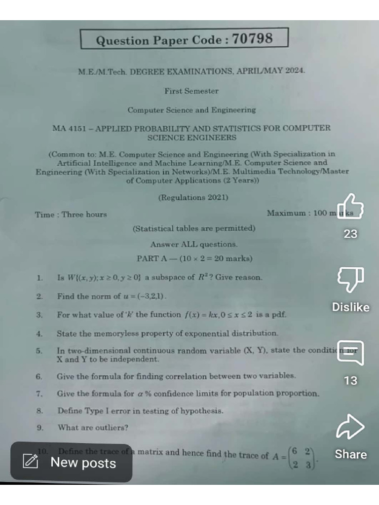 Maths All Questions Paper | PDF