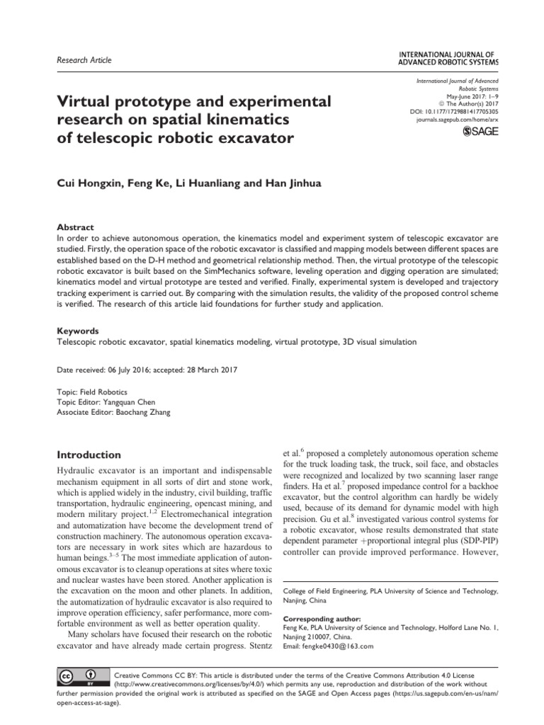 Virtual Prototype and Experimental Research On Spa | PDF | Kinematics ...