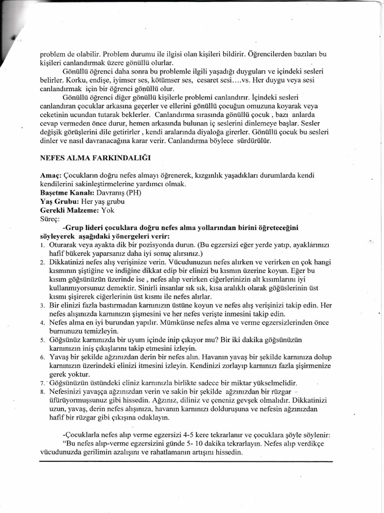 NEFES ALMA FARKINDALIĞI Kopyası | PDF
