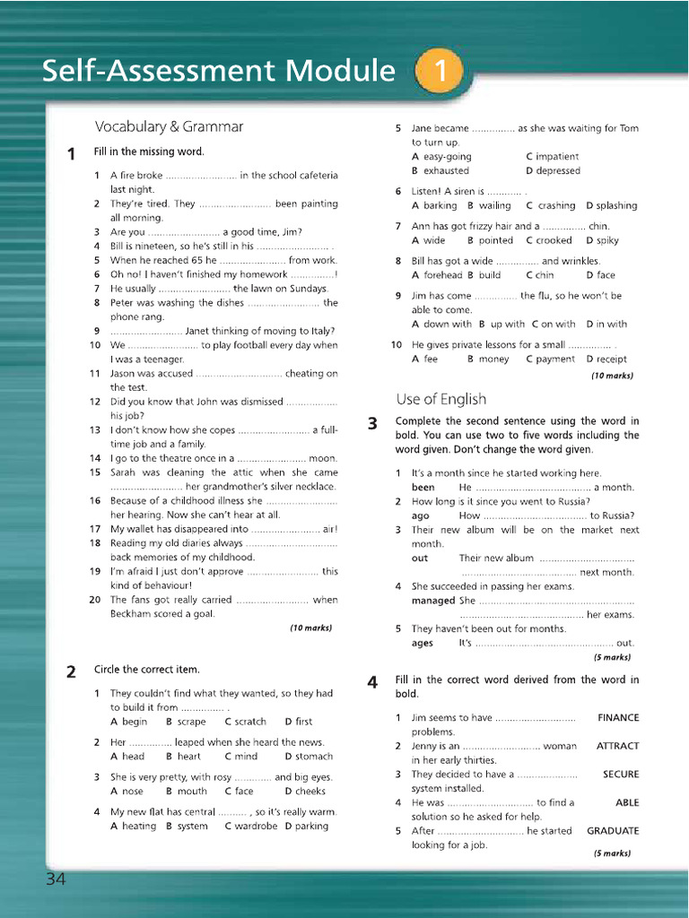 Self-Assessment Modules - Grammar | PDF