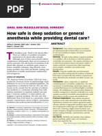 Continuum of Depth of Sedation Definition of General Anesthesia and ...