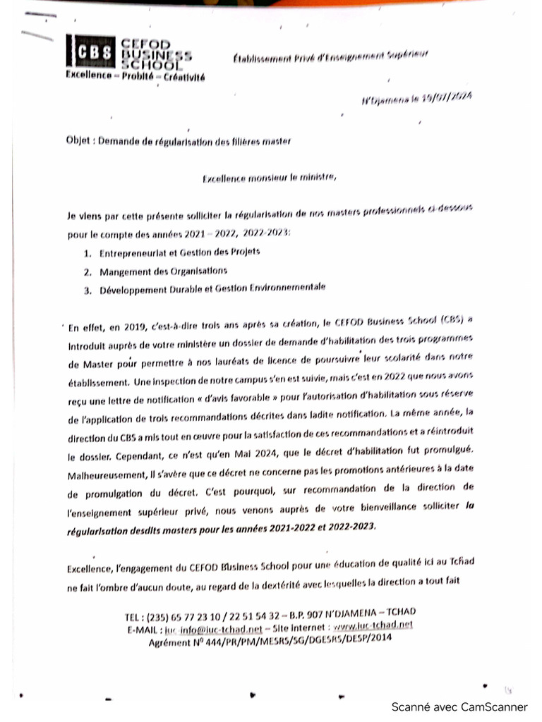 Demande de Régularisation | PDF