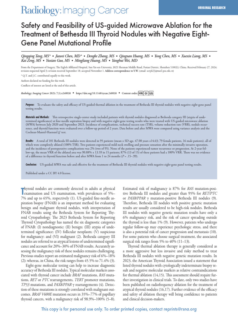 Radiology AUS paper | PDF | Thyroid Stimulating Hormone | Glands