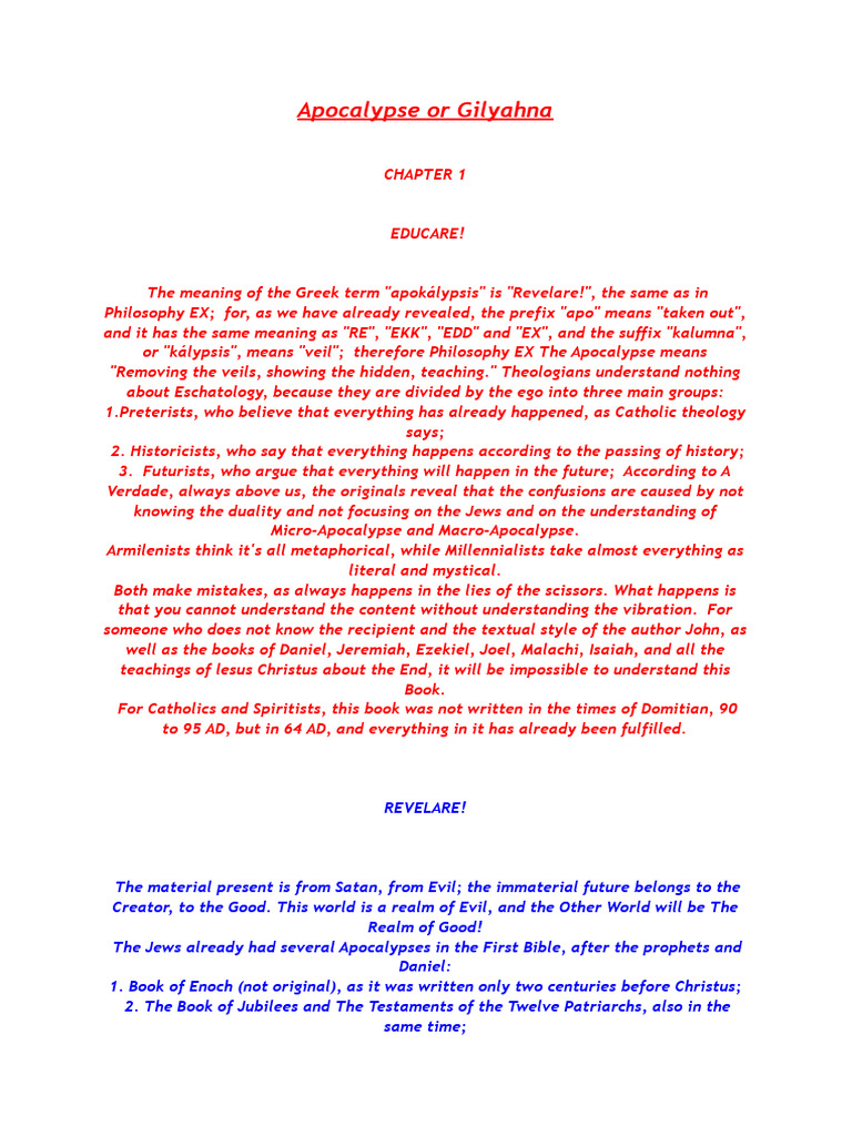 Understanding the Apocalypse | PDF | Book Of Revelation | Rapture