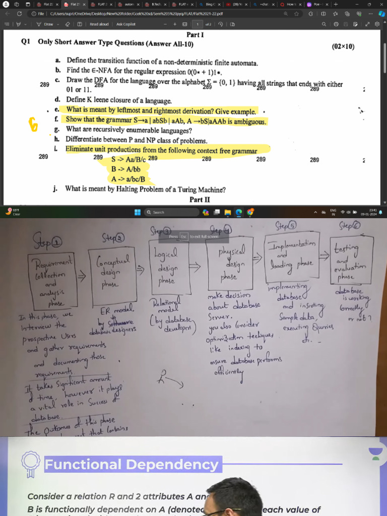 Functional Dependencies Gothi Sir Screenshot SPD | PDF