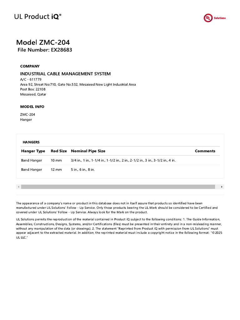 ZMC-204 - UL Product Iq | PDF