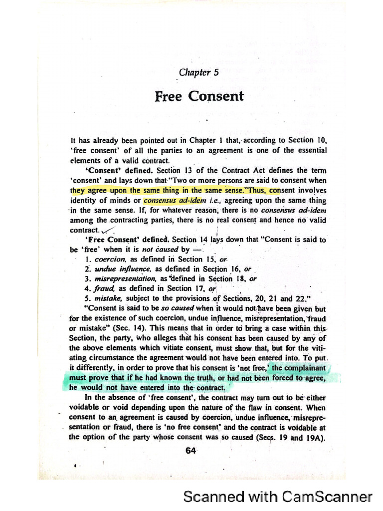Free Consent | PDF