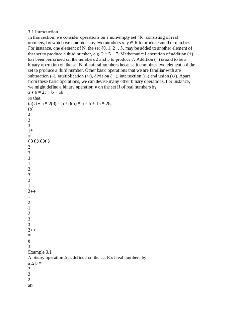 class 3 note | PDF | Real Number | Abstract Algebra