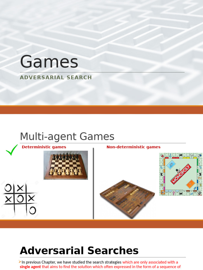 adversarial search | PDF | Algorithms And Data Structures | Theoretical Computer Science