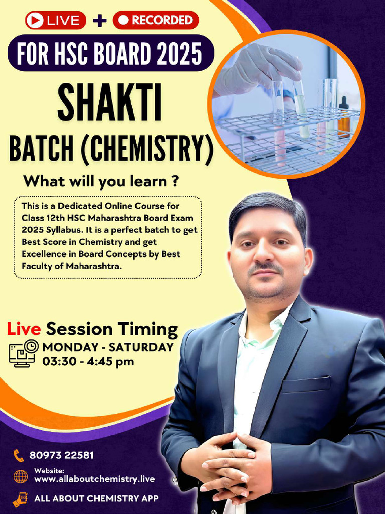 Shakti Batch Brochure Chemistry | PDF