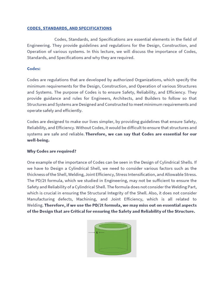 CODES_STANDARDS_SPECIFICATION_04 | PDF | Specification (Technical ...