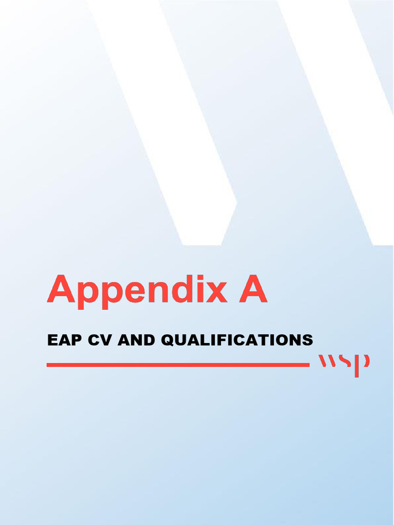 Appendix A - EAP CV and Qualifications | PDF | Mining | Environmental ...