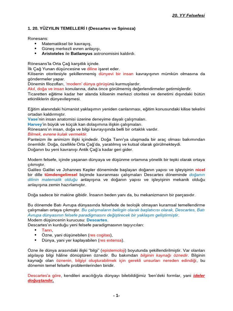 20 YY Felsefesi | PDF