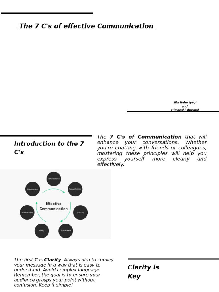 Mastering the 7 C's of Communication | PDF
