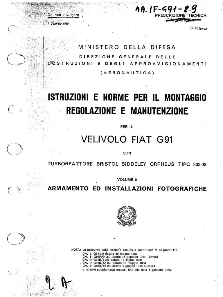 CA.11-G91-2.9 Armamento | PDF