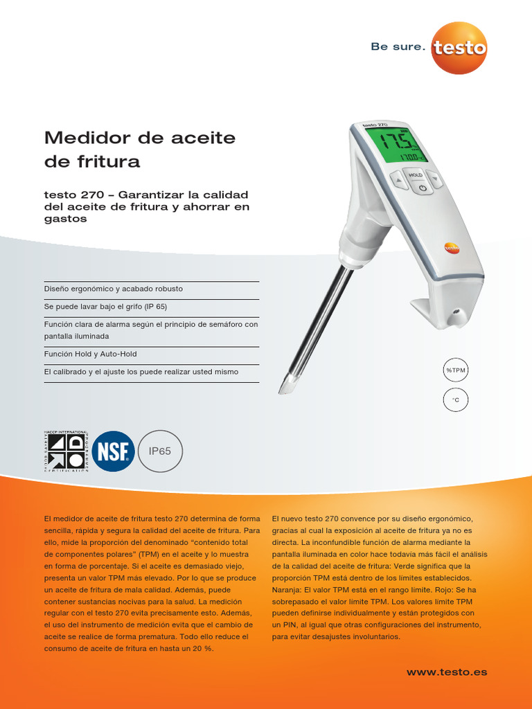 Catalogo ES Testo270 DT SP | PDF | Factores humanos y ergonomía | Petróleo