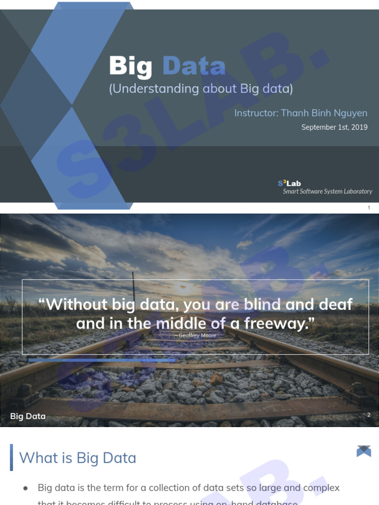 Big Data Topic1 (Introduction) (Thanh Binh Nguyen) .TextMark | PDF | Cloud Computing | Big Data