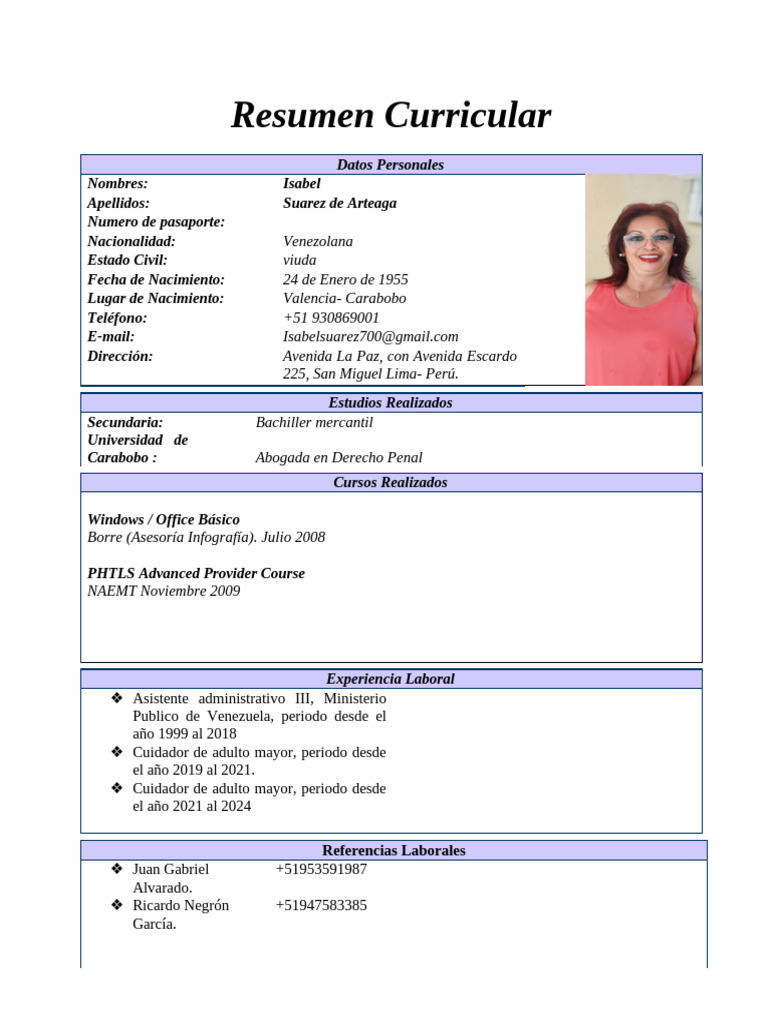 Curriculum - Actualizado | PDF