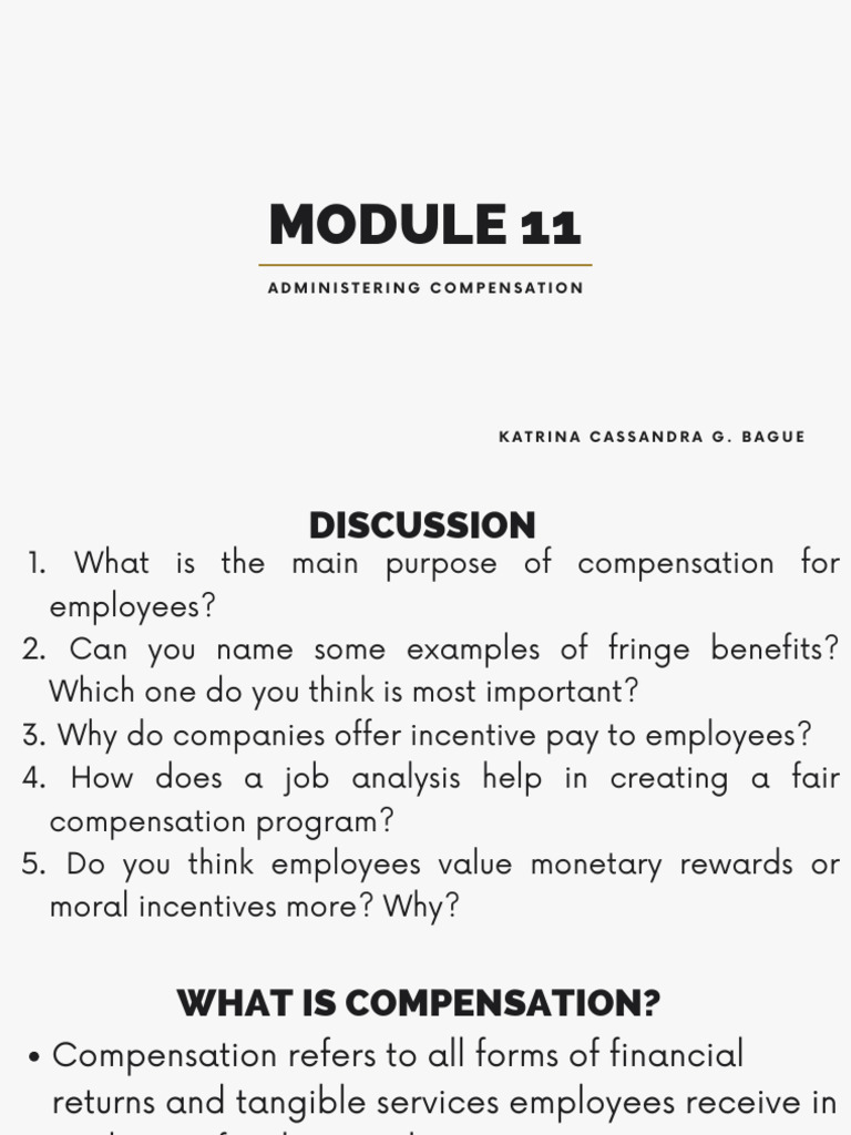 MODULE11 R2 127-132pgs BAGUE, KATRINA | PDF | Incentive | Employment