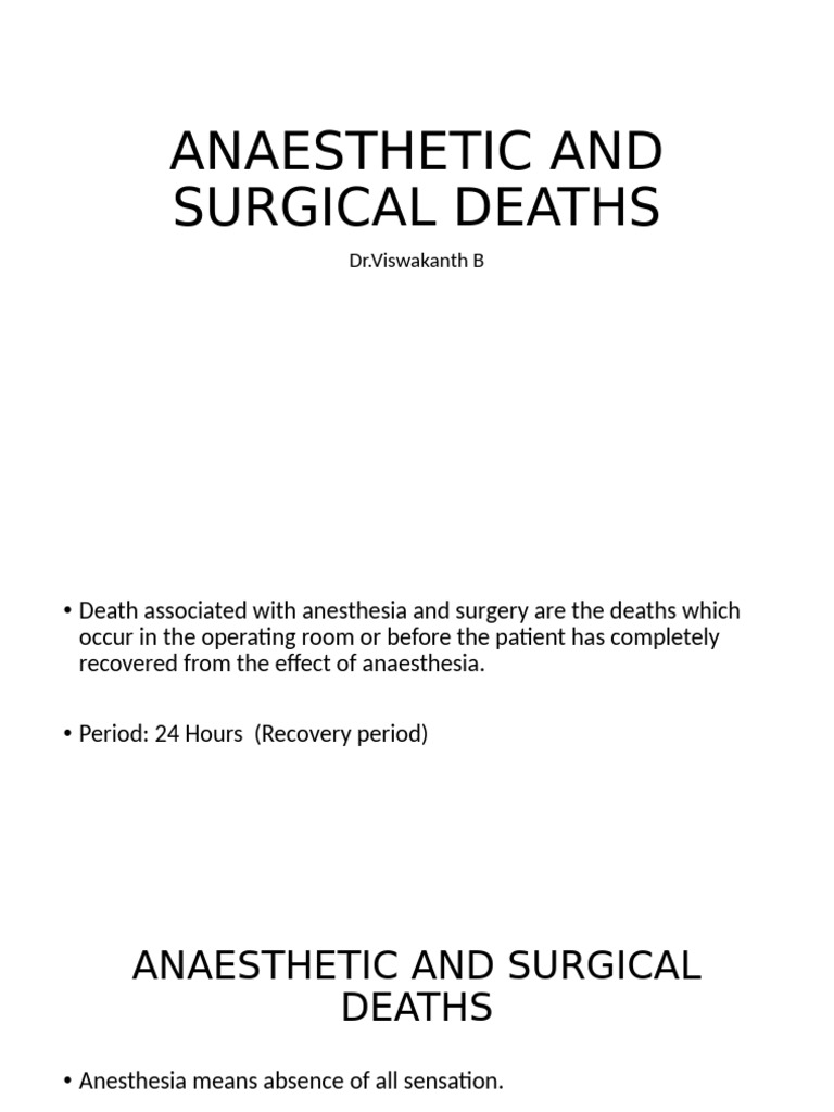 Thiopentone in Anesthetic Deaths | PDF | Anesthesia | Medical Specialties