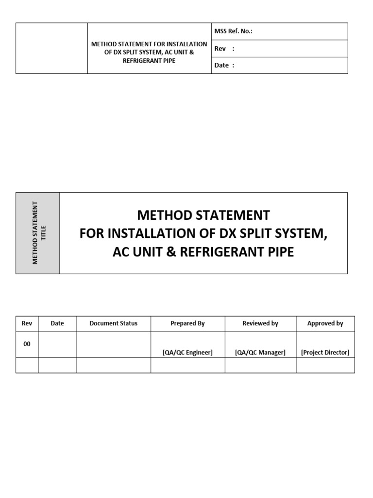 DX Split System, Ac Unit Refrigerant Pipe | PDF | Pipe (Fluid ...