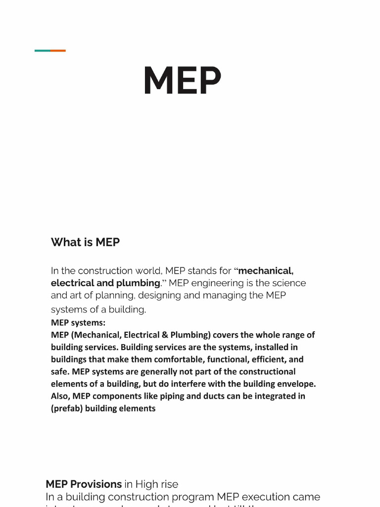 MEP Planning Guide | PDF