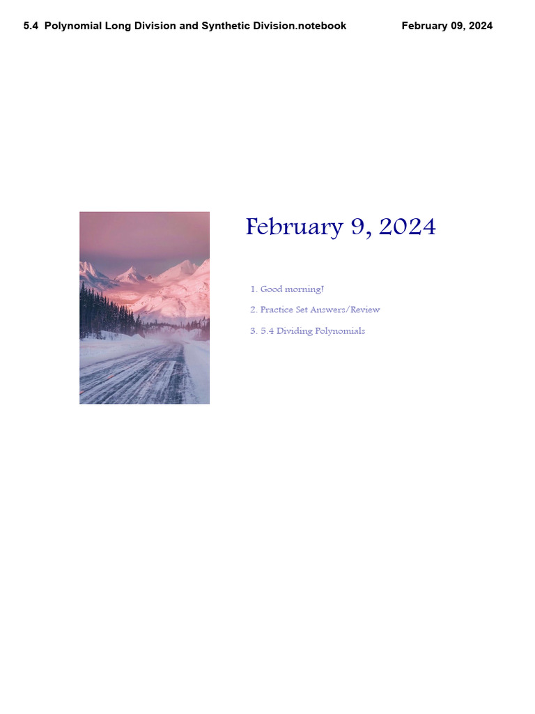 5 4 A Pdf Factorization Polynomial