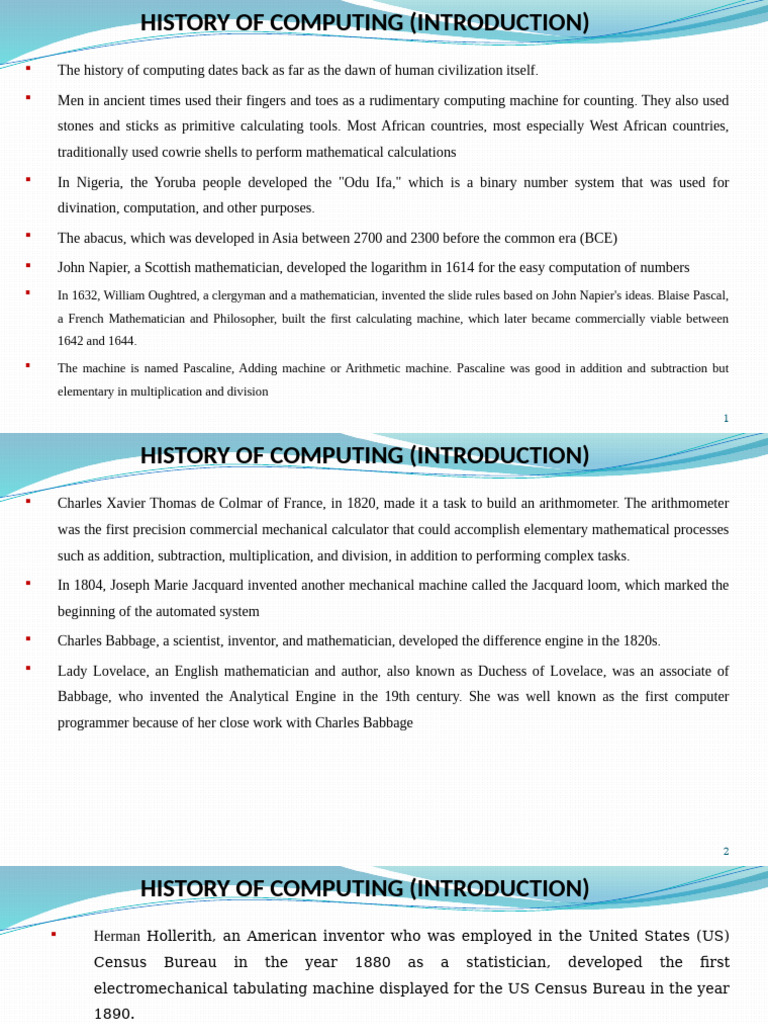 History of Computing PDF | PDF | Graphical User Interfaces | Operating System