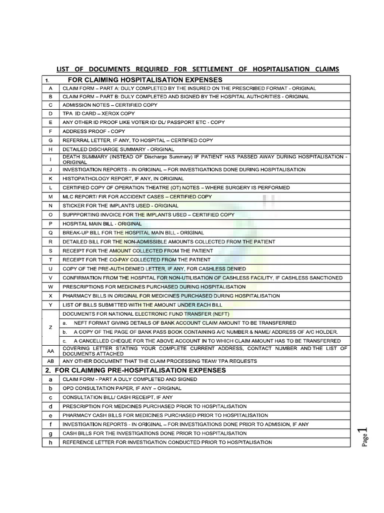 Complete Insurance Form | PDF