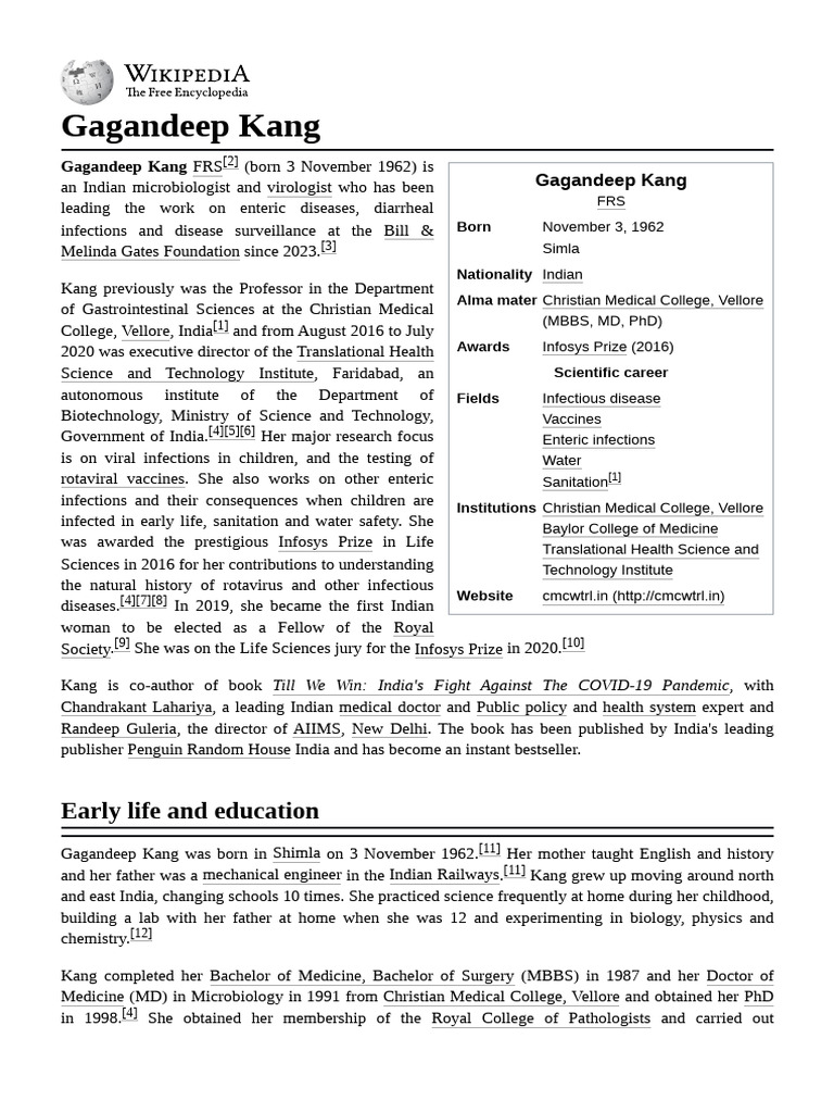 Gagandeep_Kang | PDF | Medicine | Public Health