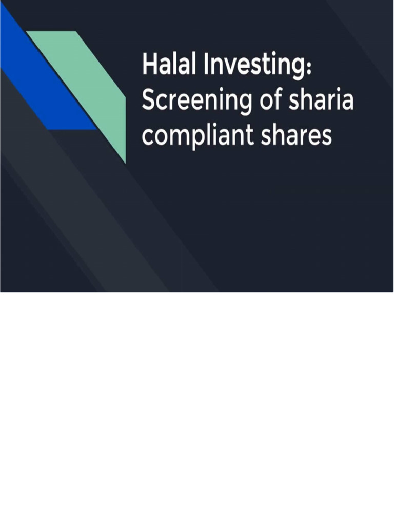 Shariah Compliant Investment by ATIF | PDF