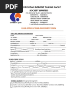 PSMFC Cash Loan Products Application Form | PDF | Credit | Finance ...