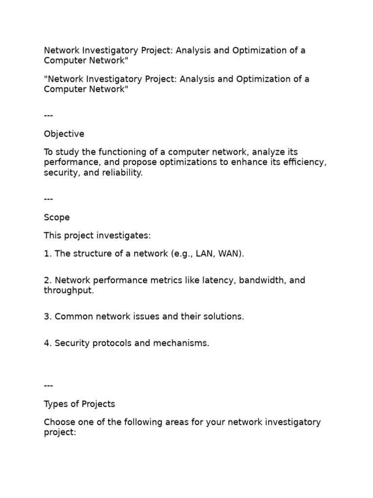Computer Network Analysis & Optimization | PDF