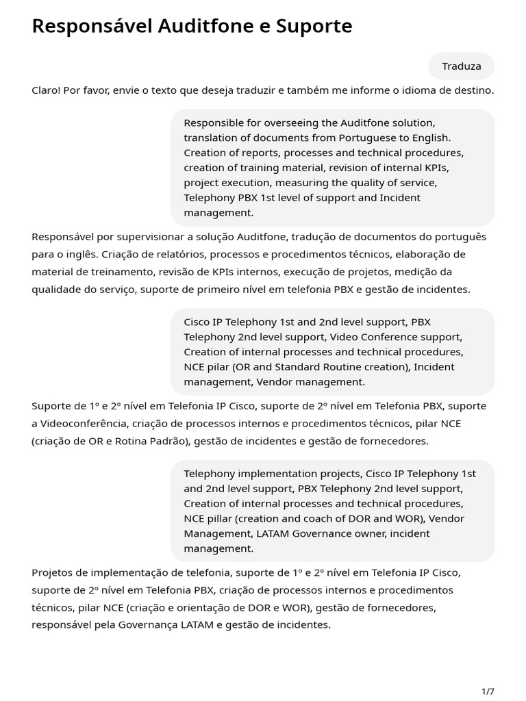 Responsável Auditfone e Suporte | PDF | Cloud Computing | Telephone