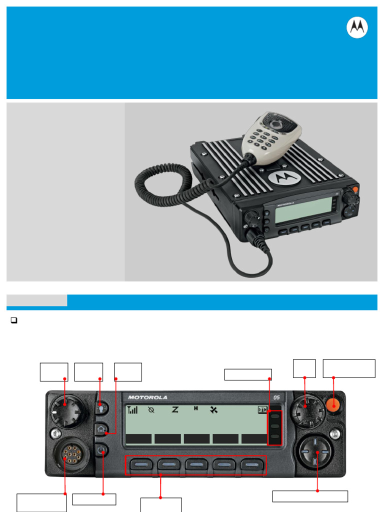 APX-6500 - O5 Control Head (PDF) | PDF | Radio | Menu (Computing)