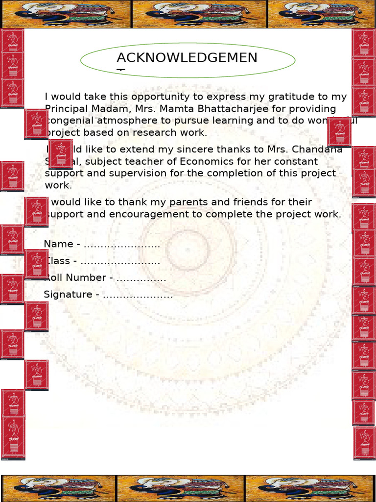 Acknowledgement final | PDF