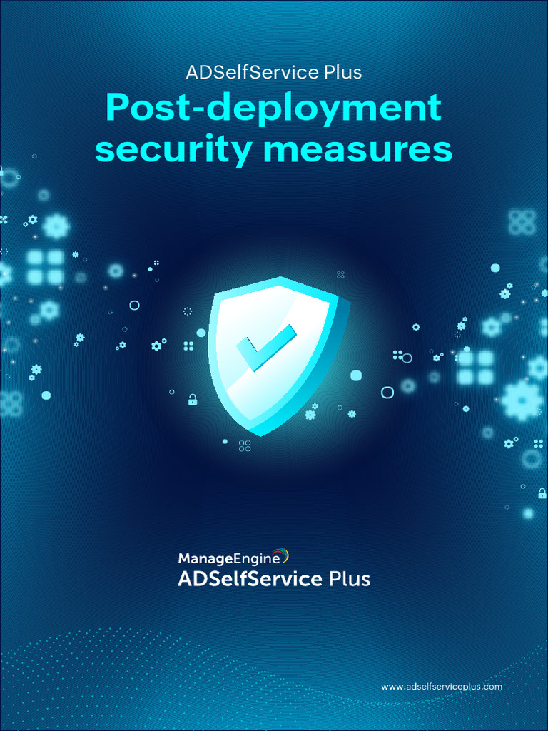 Adselfservice Plus Post Deployment Security Measures | PDF | Transport ...