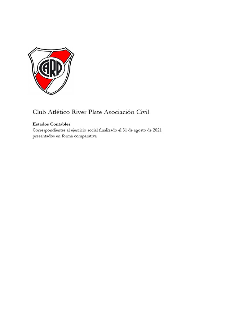 EECC 2021 River Plate Legalizados. | PDF | Contabilidad | Inflación