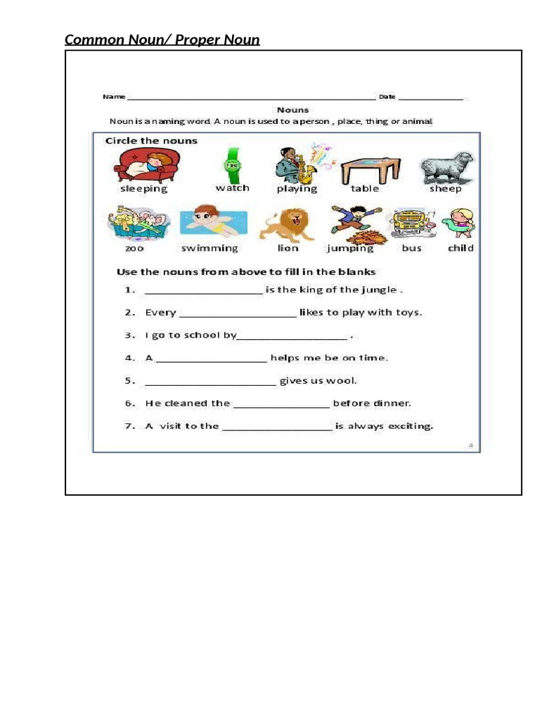 Common Noun | PDF