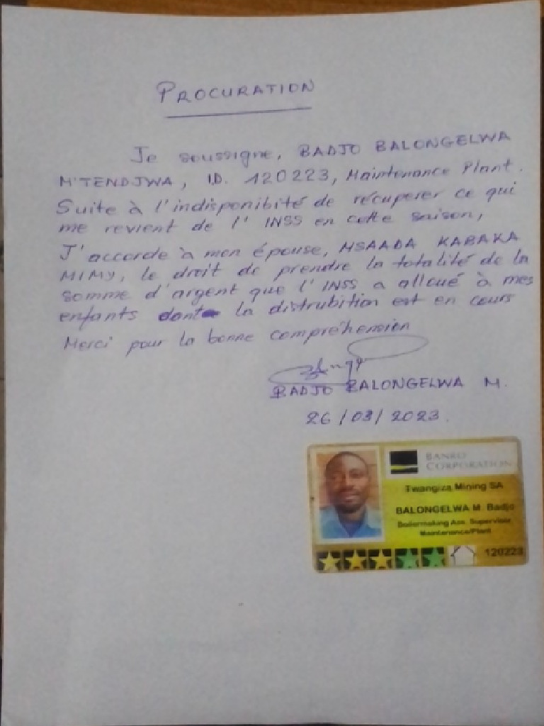 Badjo's Procuration | PDF