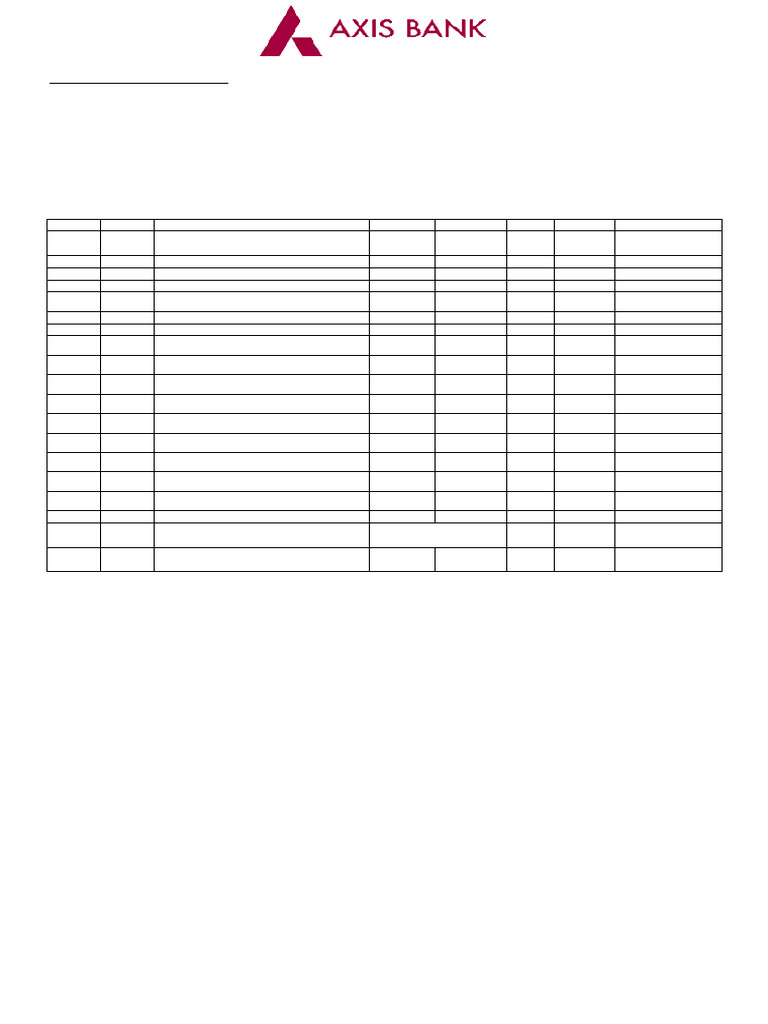 November 2024 Axis Bank Statement | PDF | Banks | Debit Card