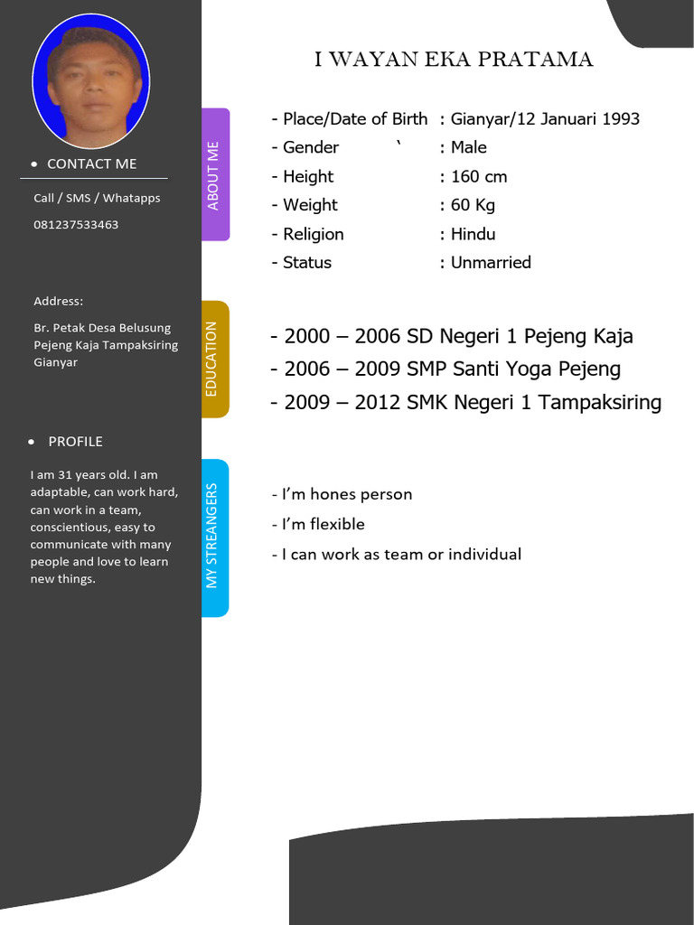 CV - Eka Pratama | PDF