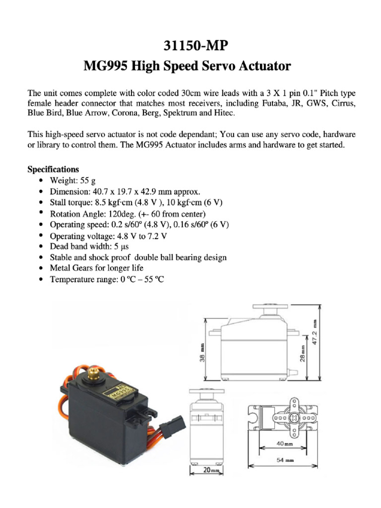 MG995 PDF, MG995 Description, MG995 Datasheet, MG995 View - ALLDATASHEE ...