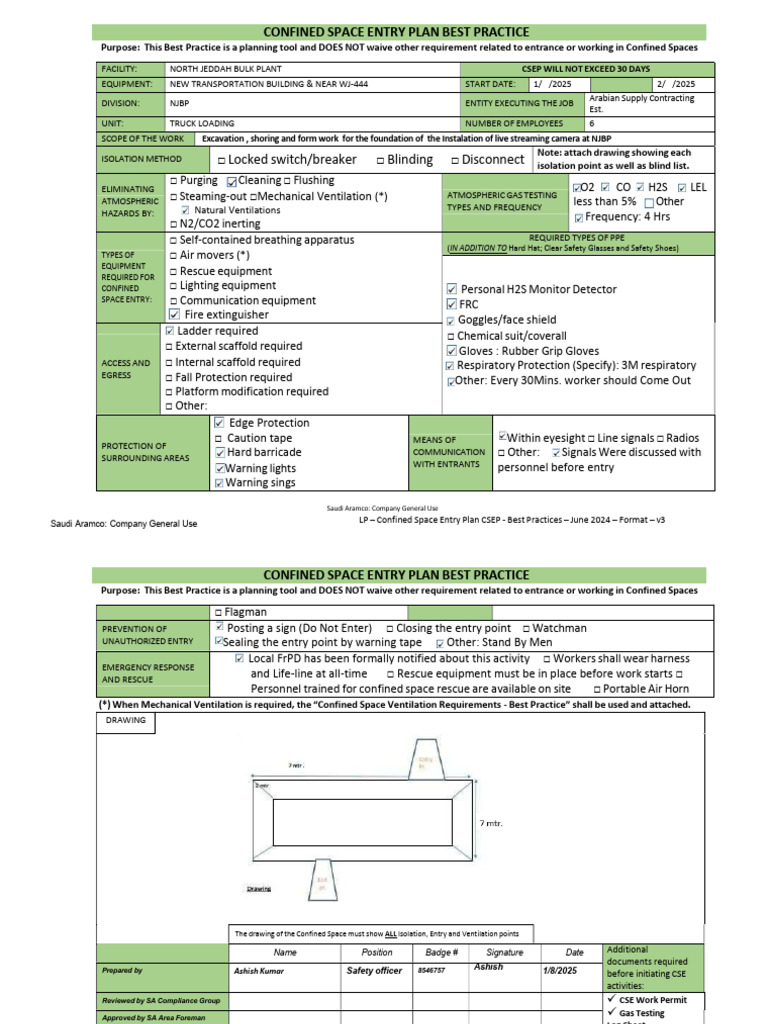 CSEP For The Live Camera Foundation Work | PDF | Safety | Occupational Safety And Health