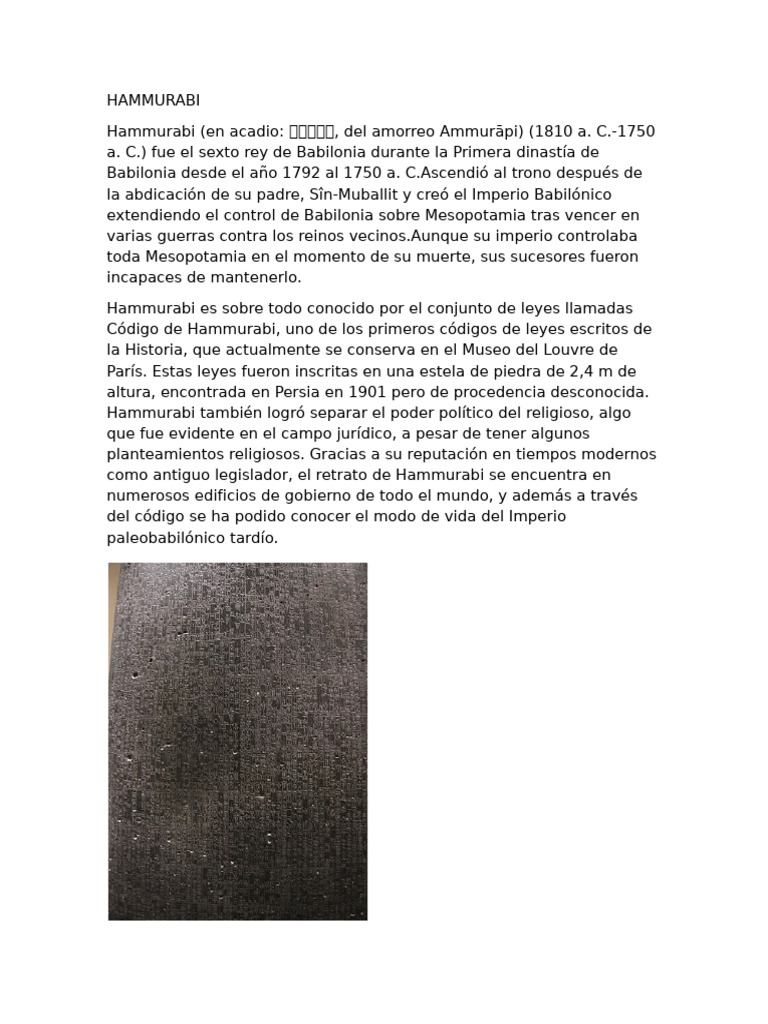 Hammurabi | PDF