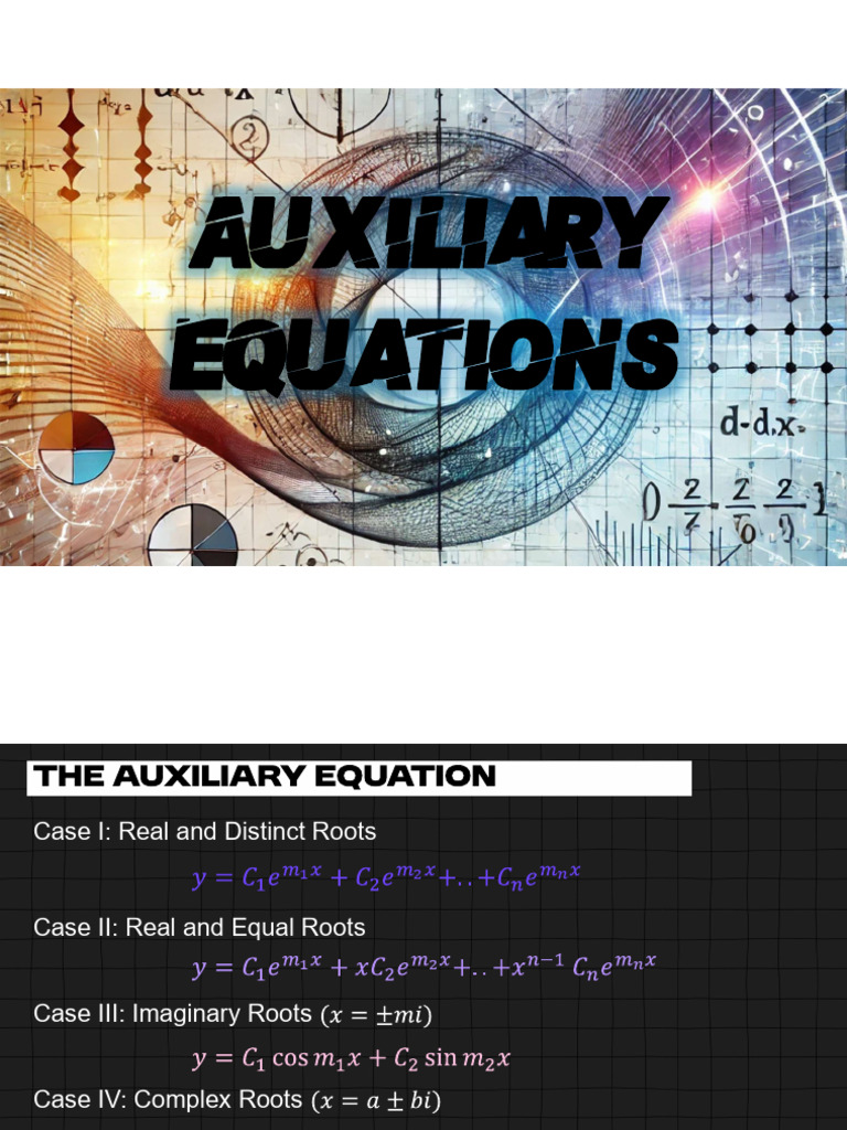 Auxiliary-Equations (1) | PDF