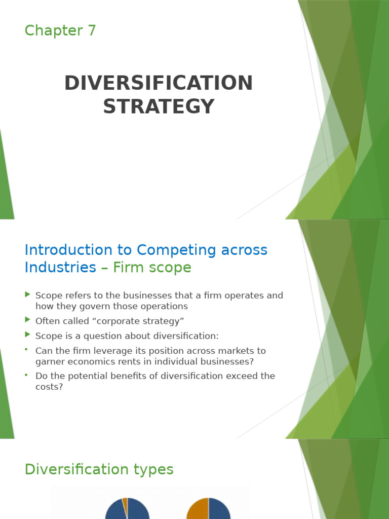 66d7800bd23b3926dedb0c85 Chapter 7 Diversification Strategy | PDF ...